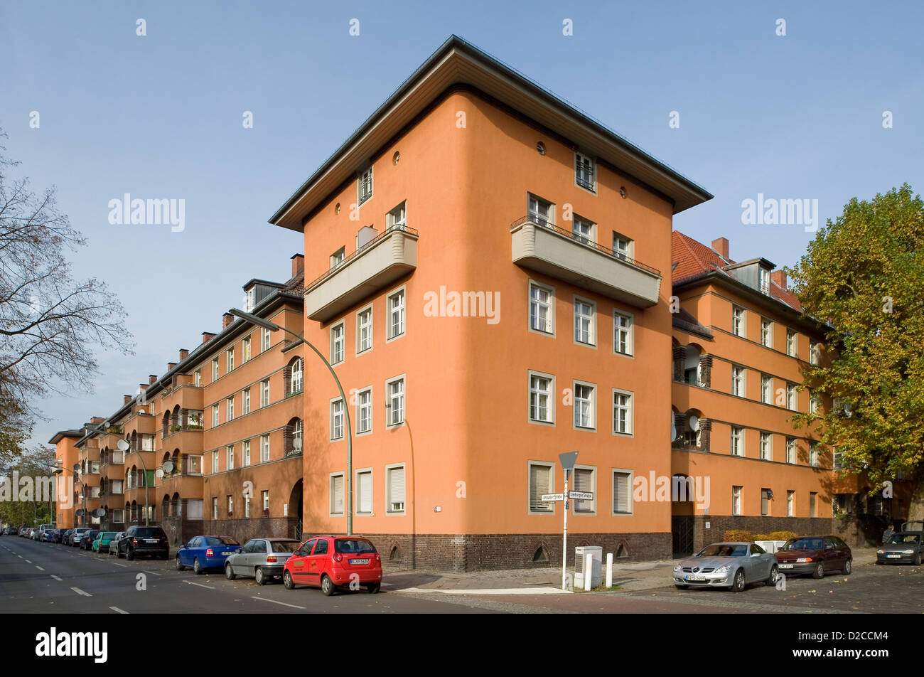 Berlin, Germany, a residential complex from the time of the municipal ...