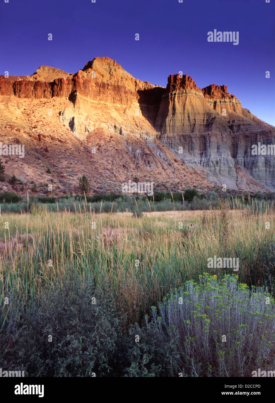Oregon, Cathedral Rock, John Day Fossil Beds Stock Photo - Alamy