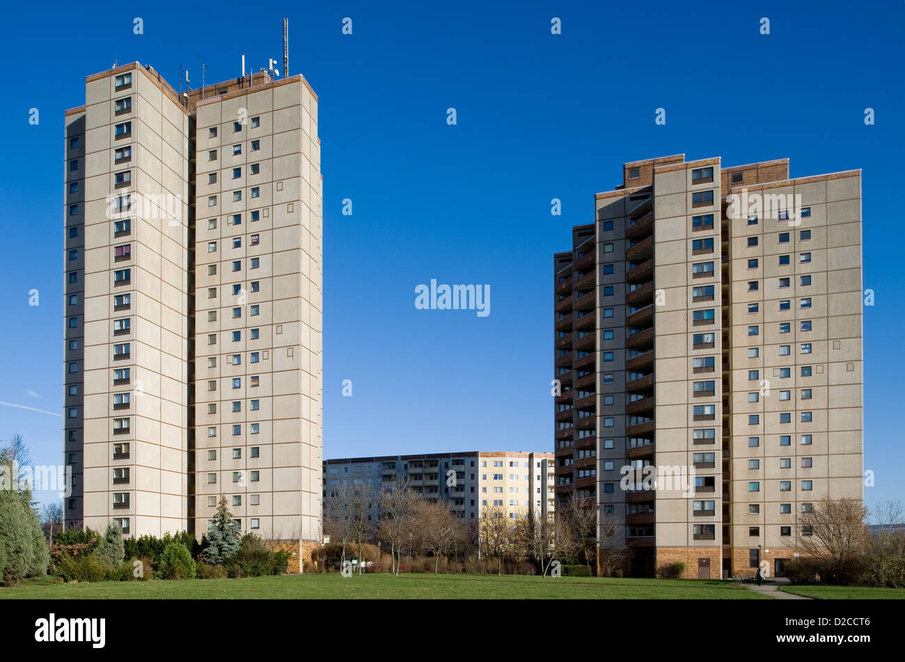 Prefabricated high rise buildings social housing hi-res stock ...