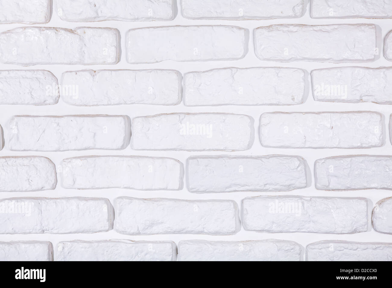 White painted brick wall texture background Stock Photo - Alamy