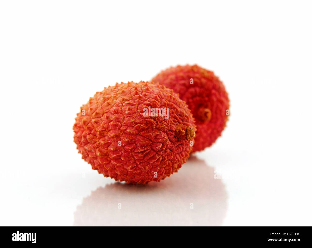 Lychee (Litchi chinensis) isolalted on white background Stock Photo - Alamy