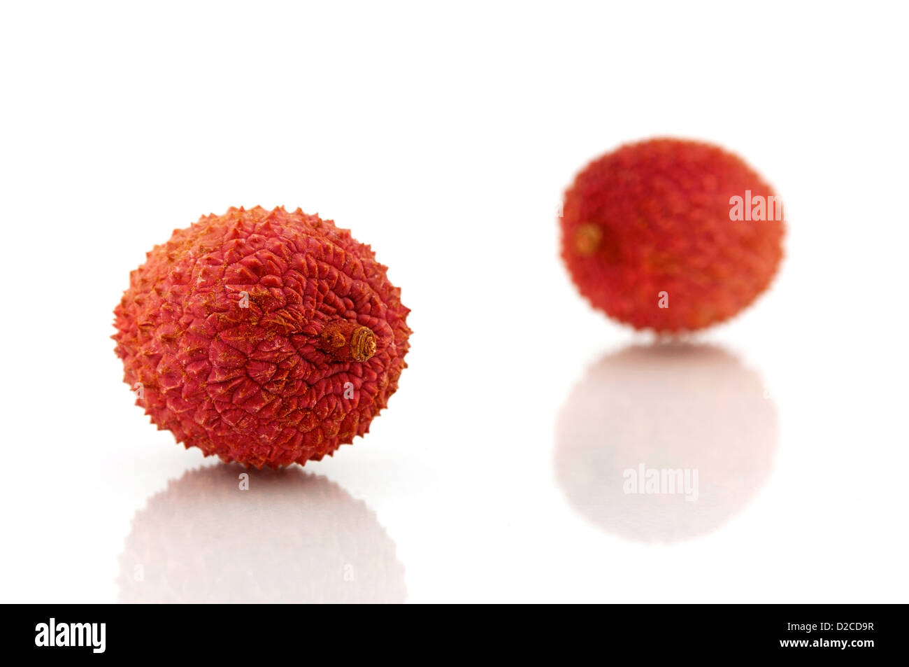Lychee (Litchi chinensis) isolalted on white background Stock Photo - Alamy