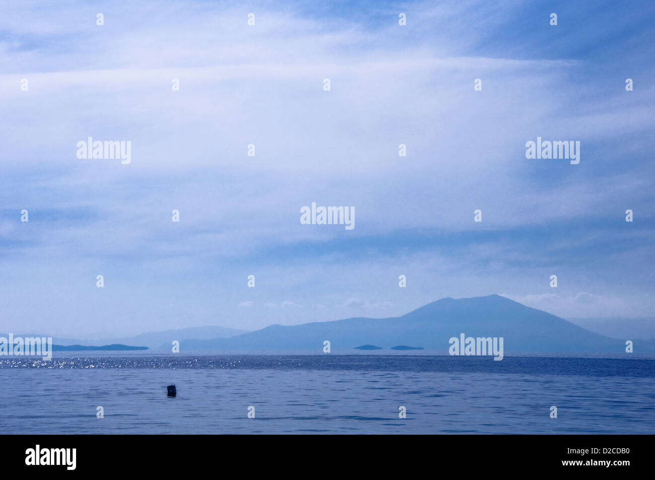 Seascape with blue sky Stock Photo - Alamy