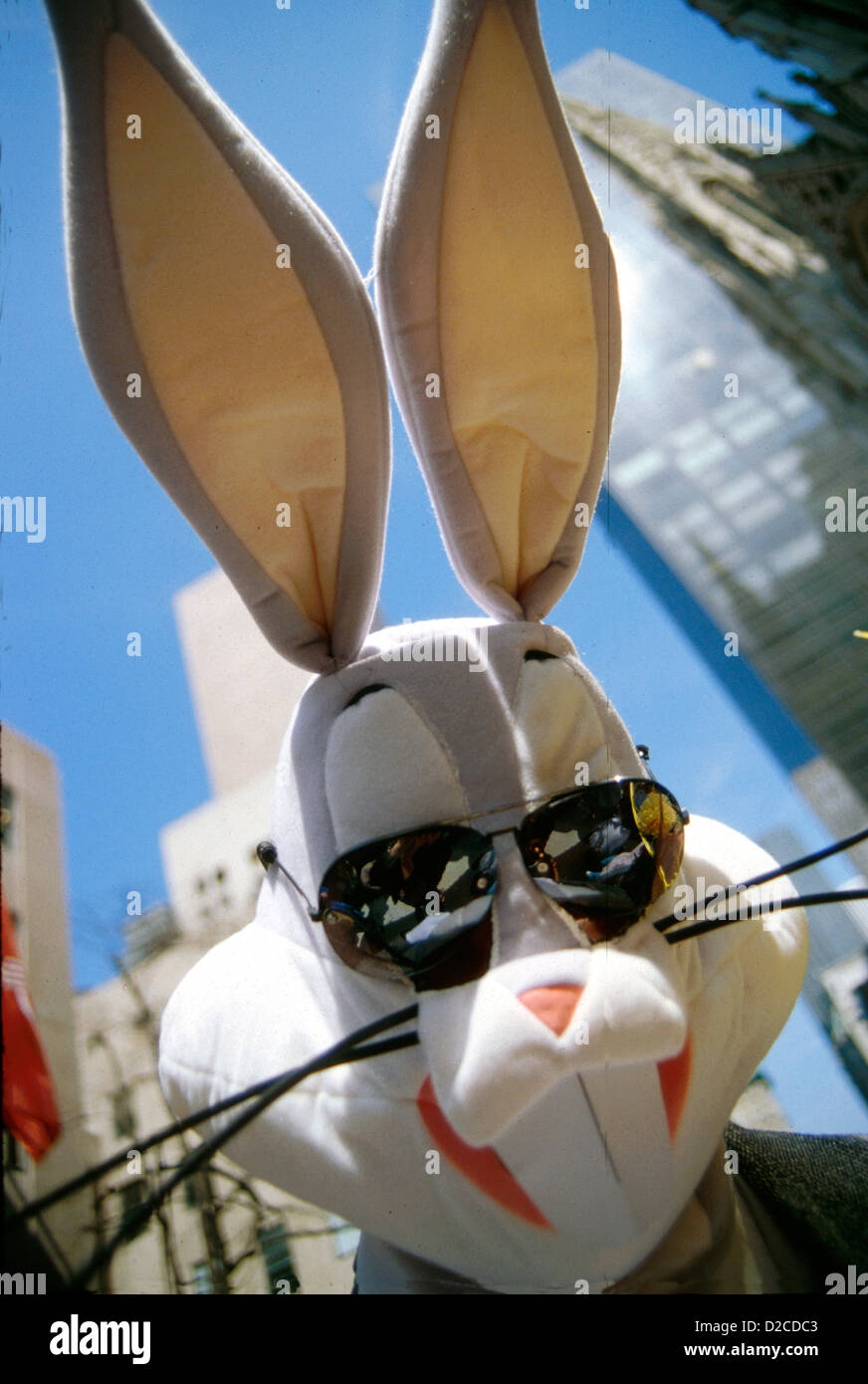 New York City. Easter Parade, Large Rabbit With Sunglasses Stock Photo ...