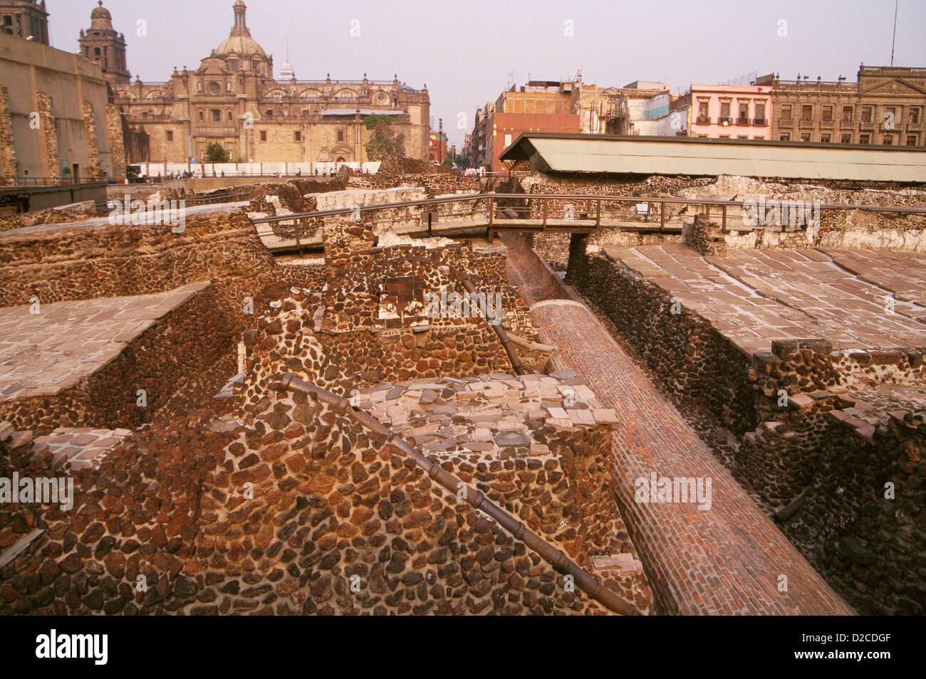 Mexico, Mexico City. Templo Mayor. Aztec Ruins Stock Photo - Alamy