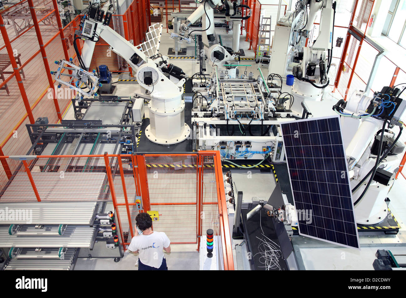 Berlin, Germany, the factory of solar energy company Solar SE Stock ...