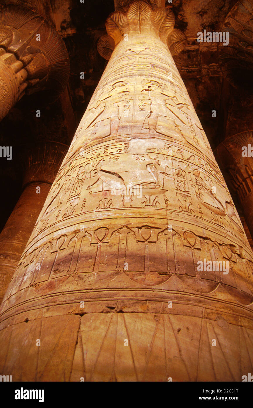 Egypt. Temple Of Horus In Edfu Stock Photo - Alamy
