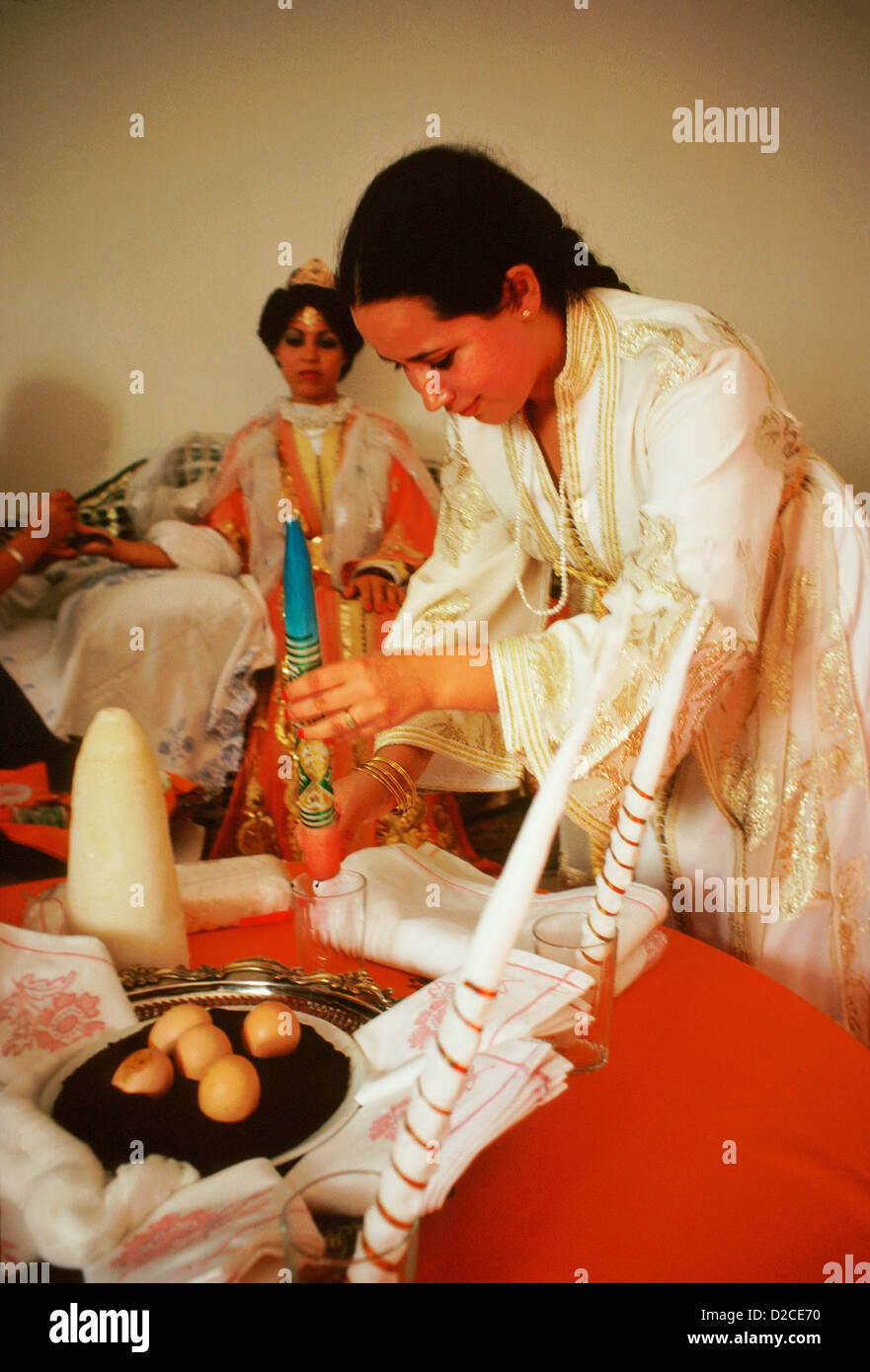 Morocco henna ceremony for moroccan bride hi-res stock photography and ...
