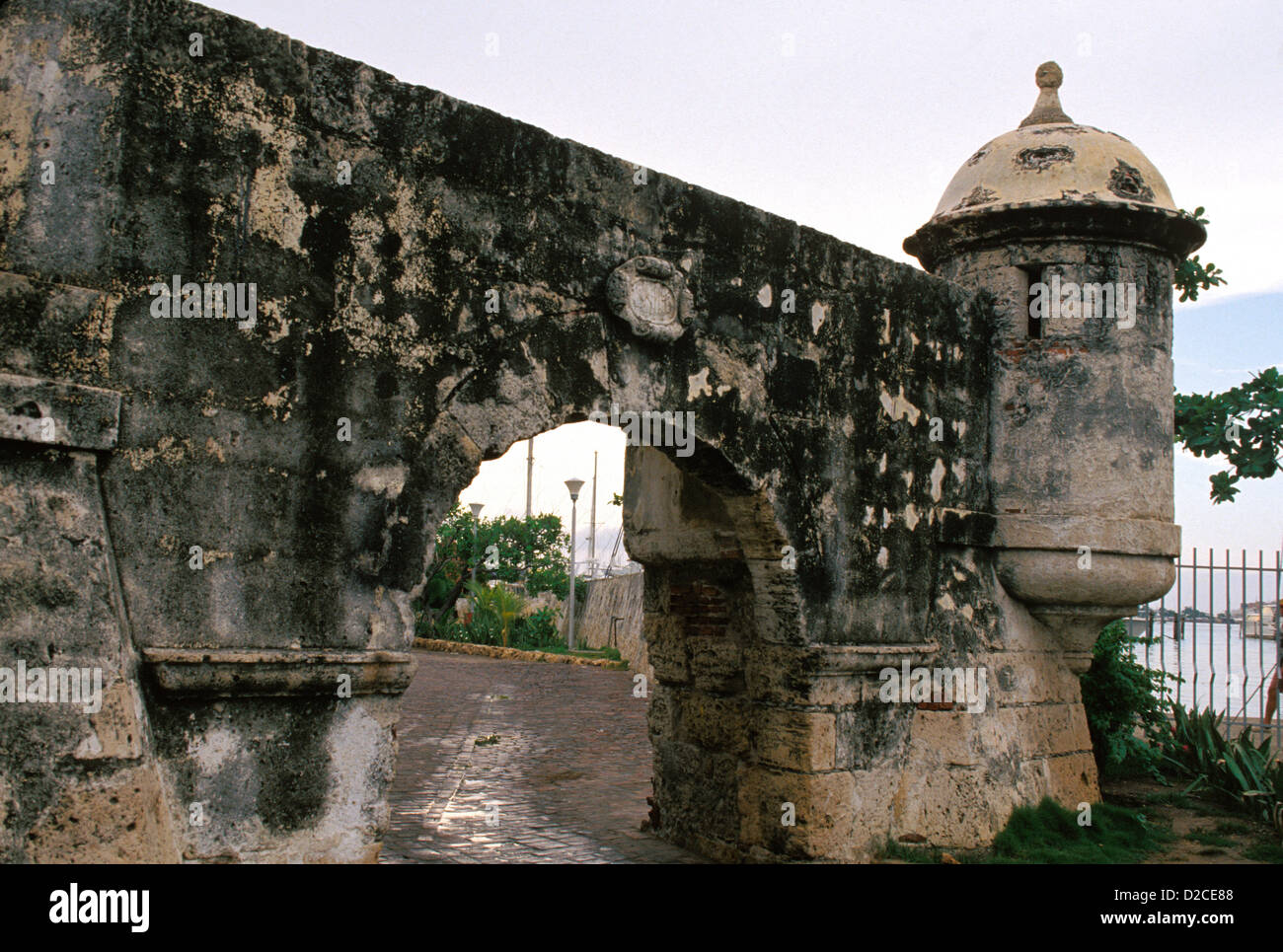 Colombia, Cartagena, San Sebastian Fort Stock Photo - Alamy