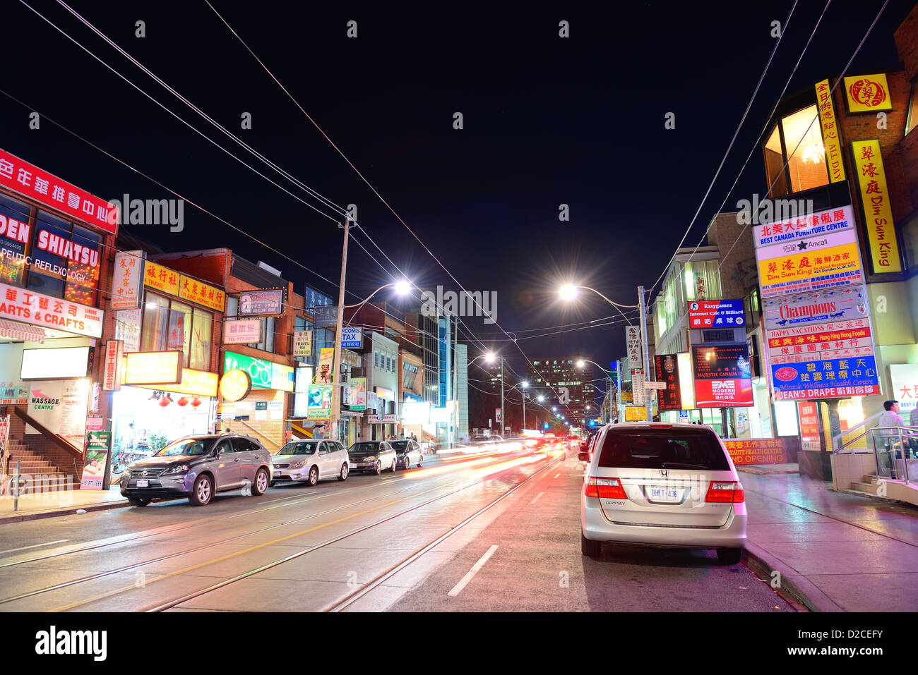 Chinatown street view Stock Photo - Alamy