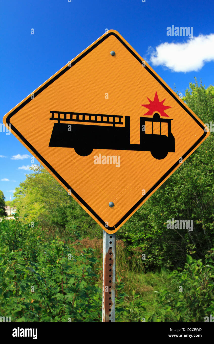 Fire Station Road Sign