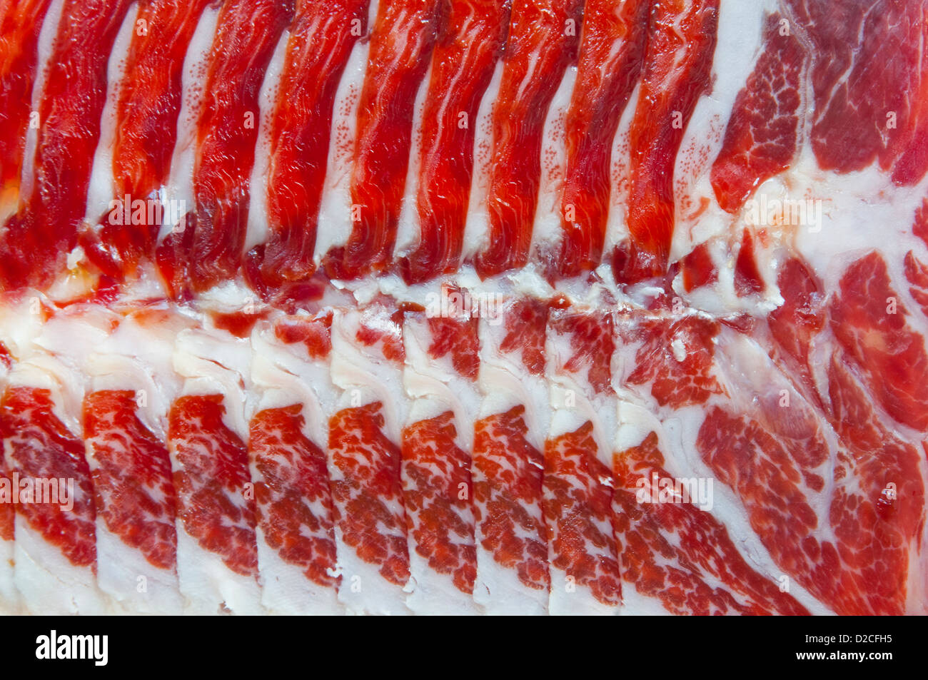 Iberian ham. Background Stock Photo - Alamy