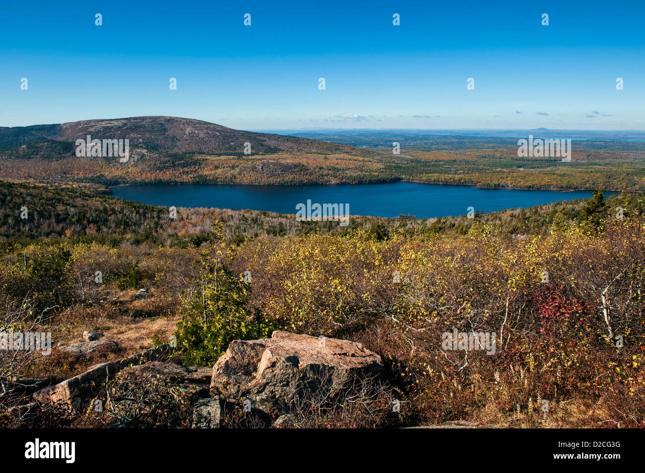Bubble Pond, Acadia National Park, Maine, USA Stock Photo - Alamy
