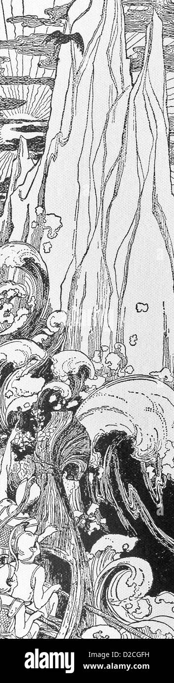 On his way to Colchis, Jason and his Argonauts must pass through the ...