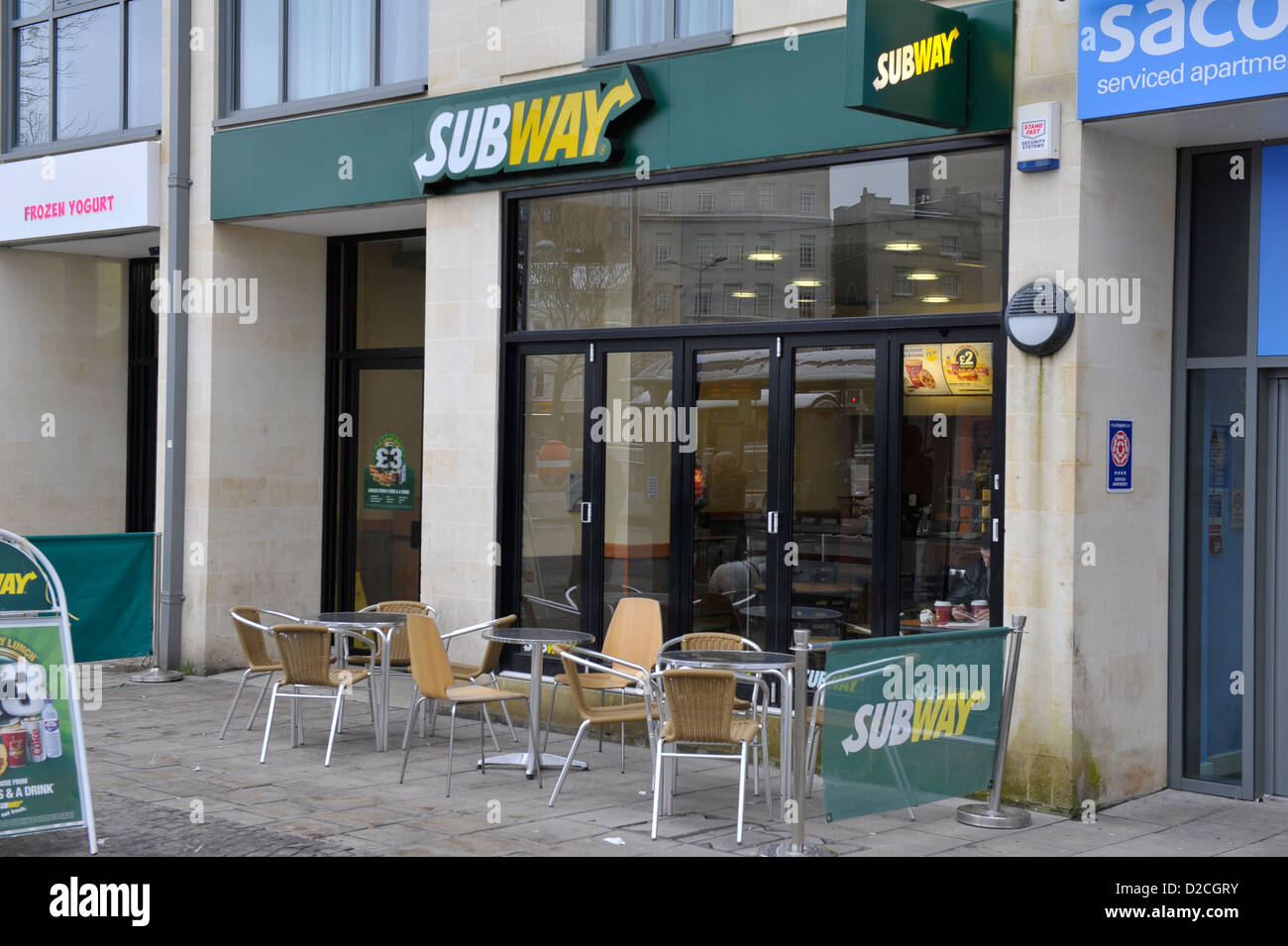 Subway Retail shop or unit on UK street Stock Photo - Alamy