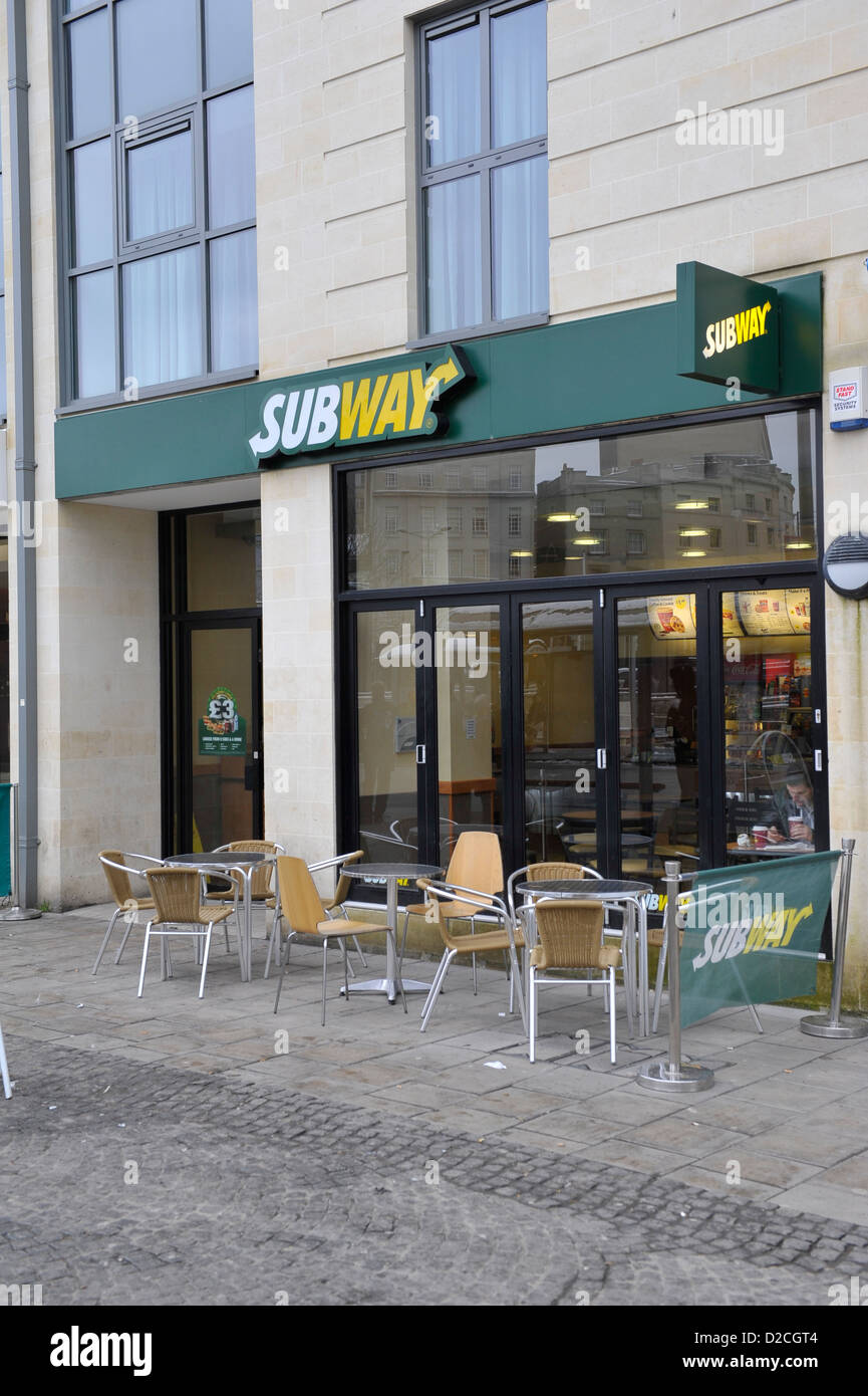 Subway Retail shop or unit on UK street Stock Photo - Alamy