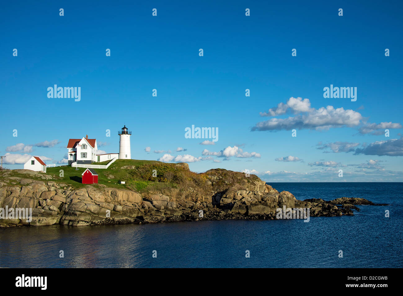Nubble Lighthouse, Cape Neddick, York, Maine, USA Stock Photo - Alamy