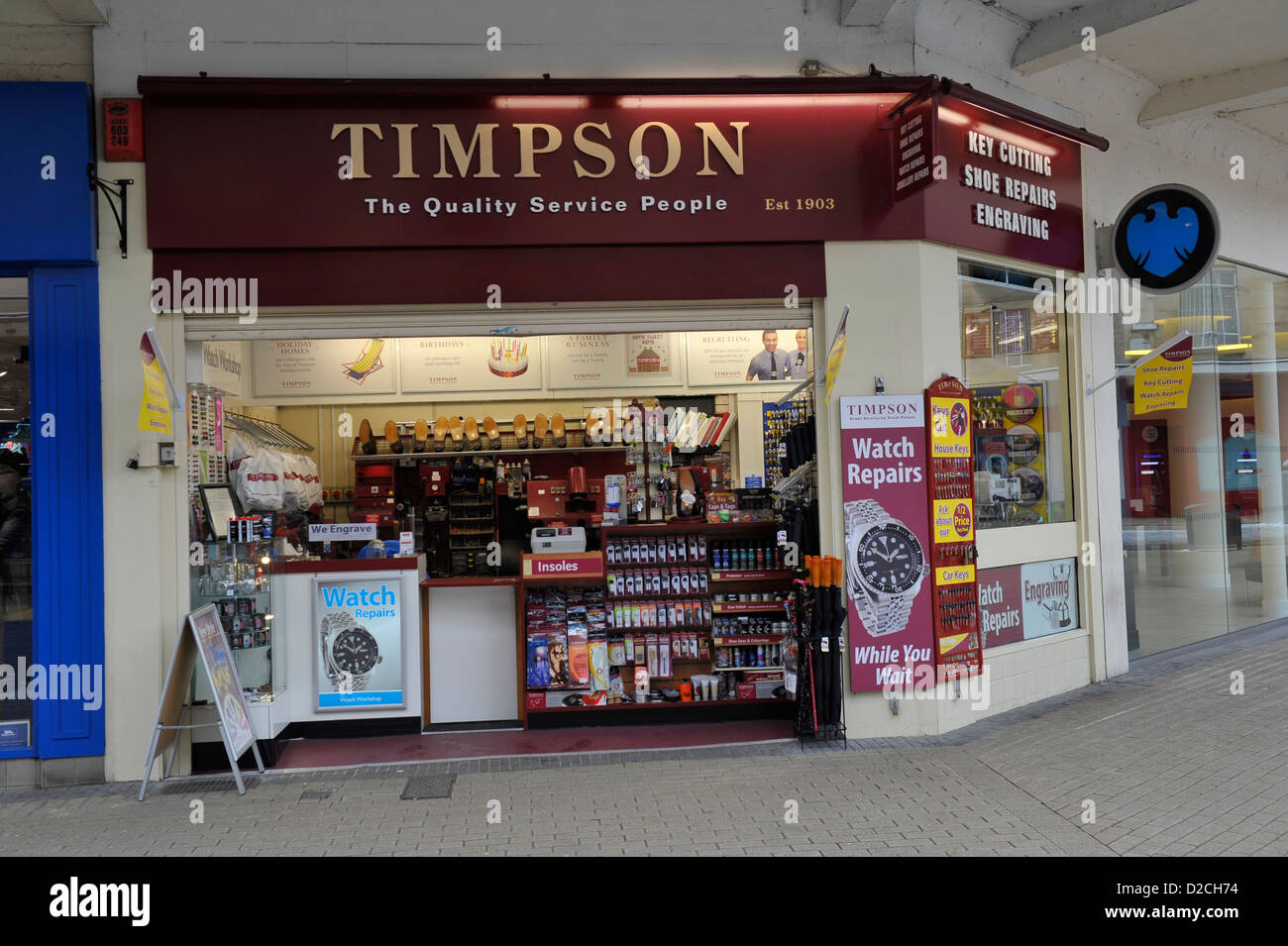 Timpson Retail shop or unit on UK street Stock Photo - Alamy