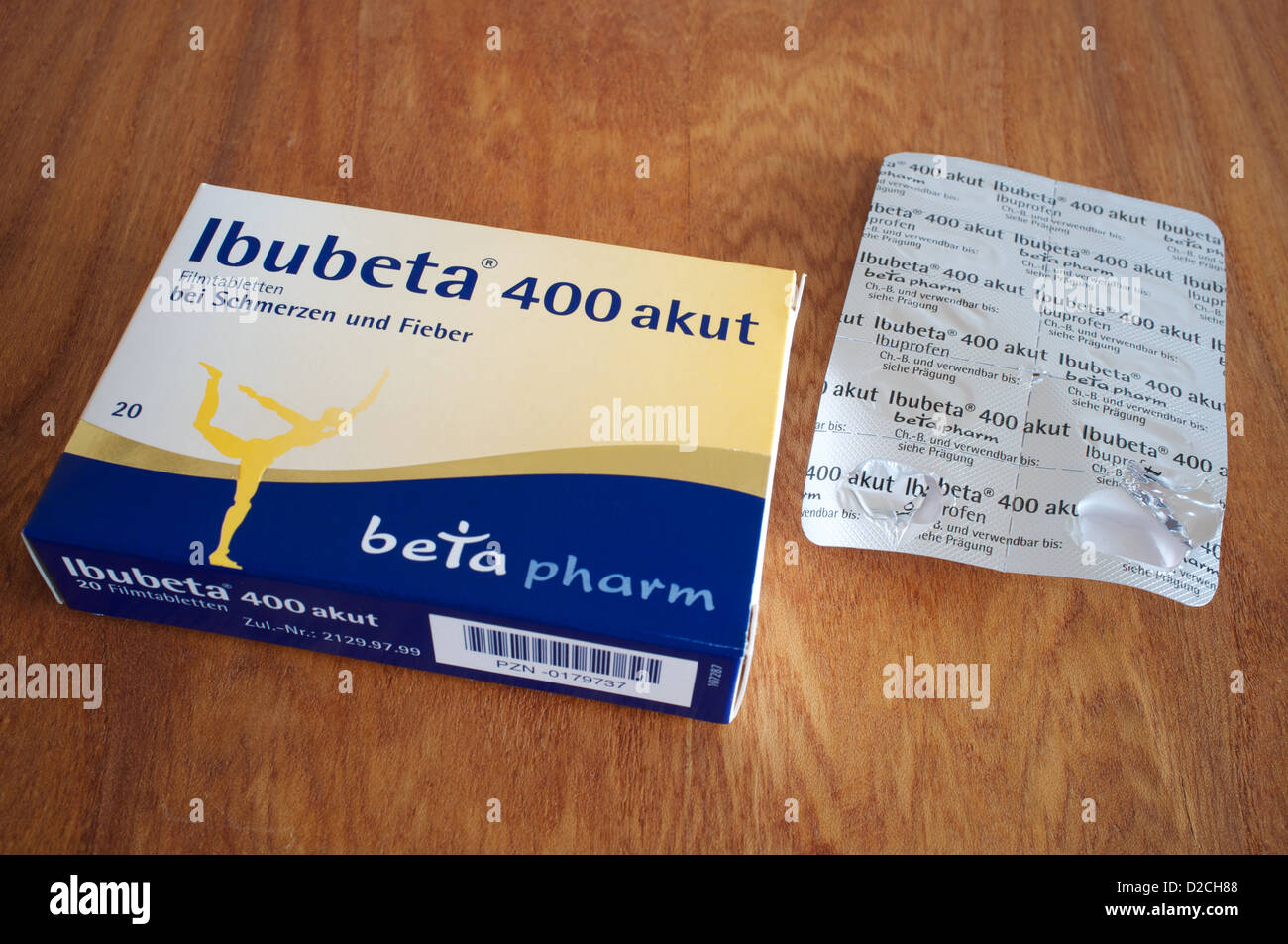 Ibubeta 400 tablets for colds and flu Stock Photo - Alamy