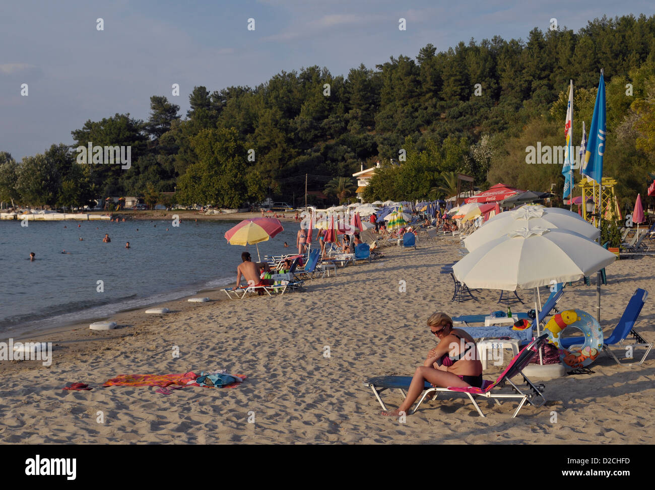 beach in Limenas, Thassos Island, Greece Stock Photo - Alamy