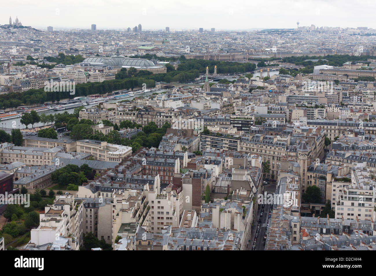 View of Paris from the Eiffel Tower Stock Photo - Alamy