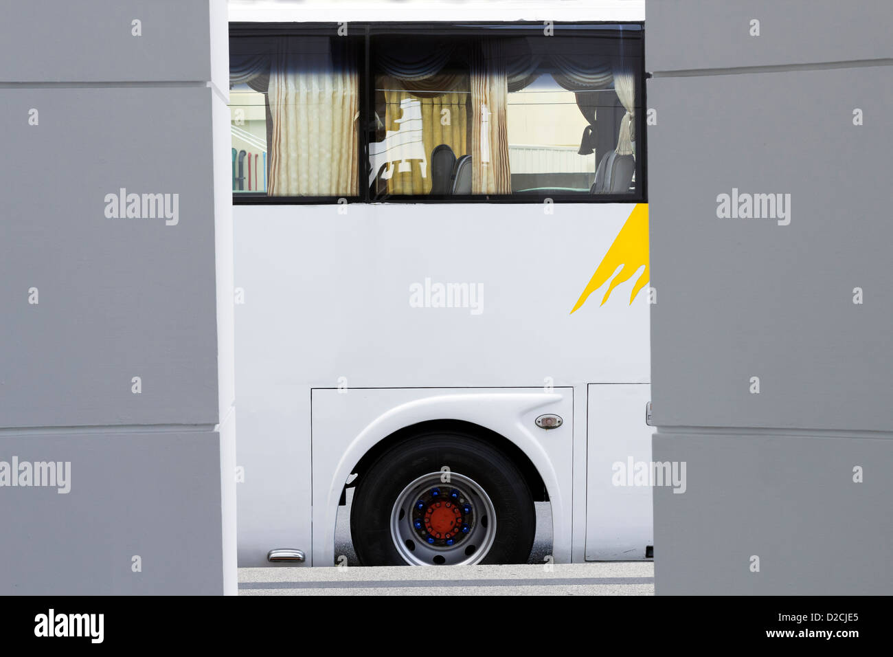 Parked tour bus, southern Thailand Stock Photo - Alamy