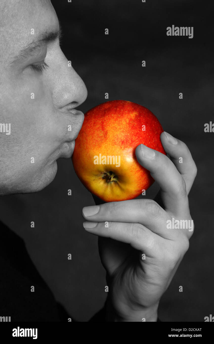 Man fruit lips hi-res stock photography and images - Alamy