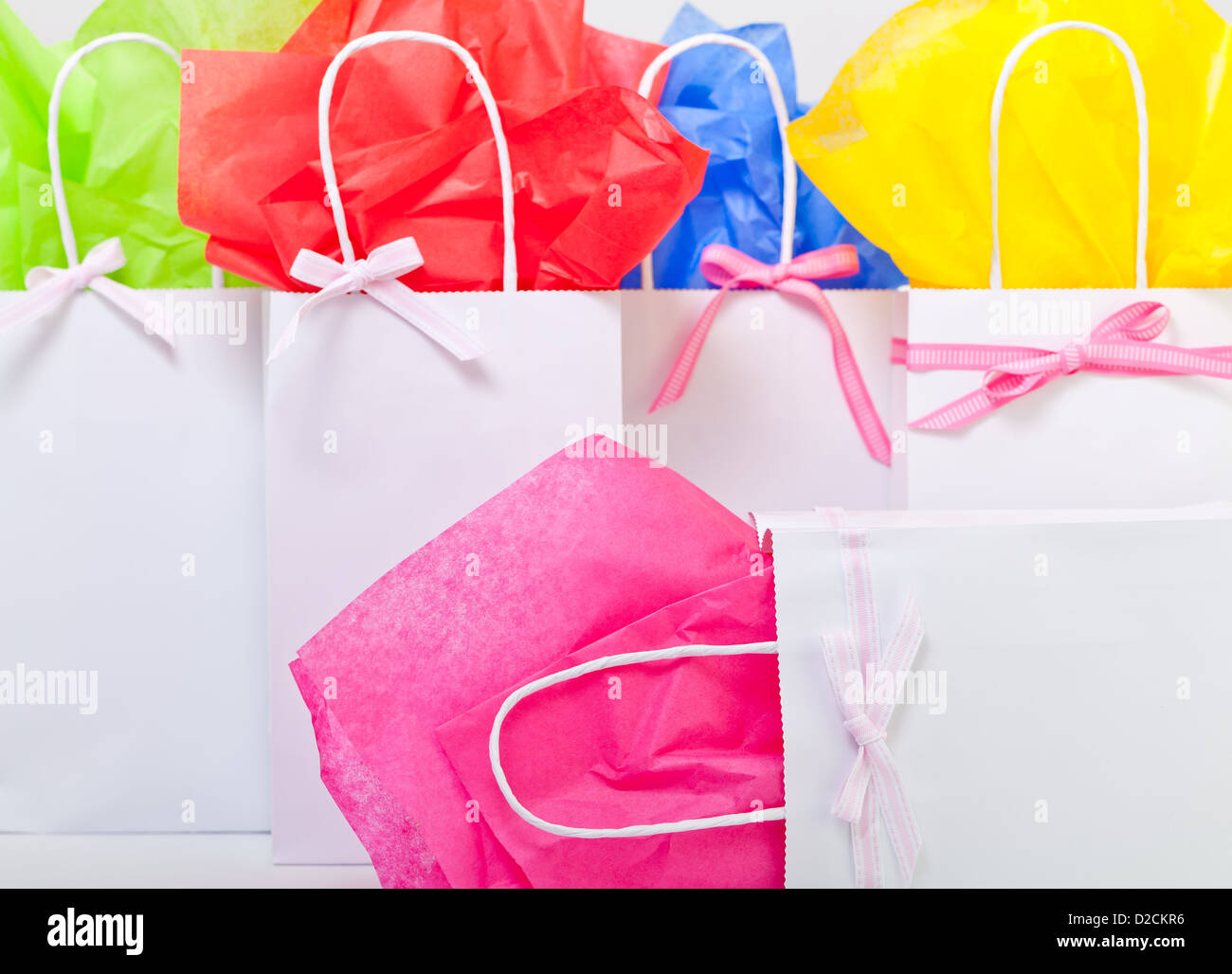 Pink and blue paper bags hi-res stock photography and images - Alamy