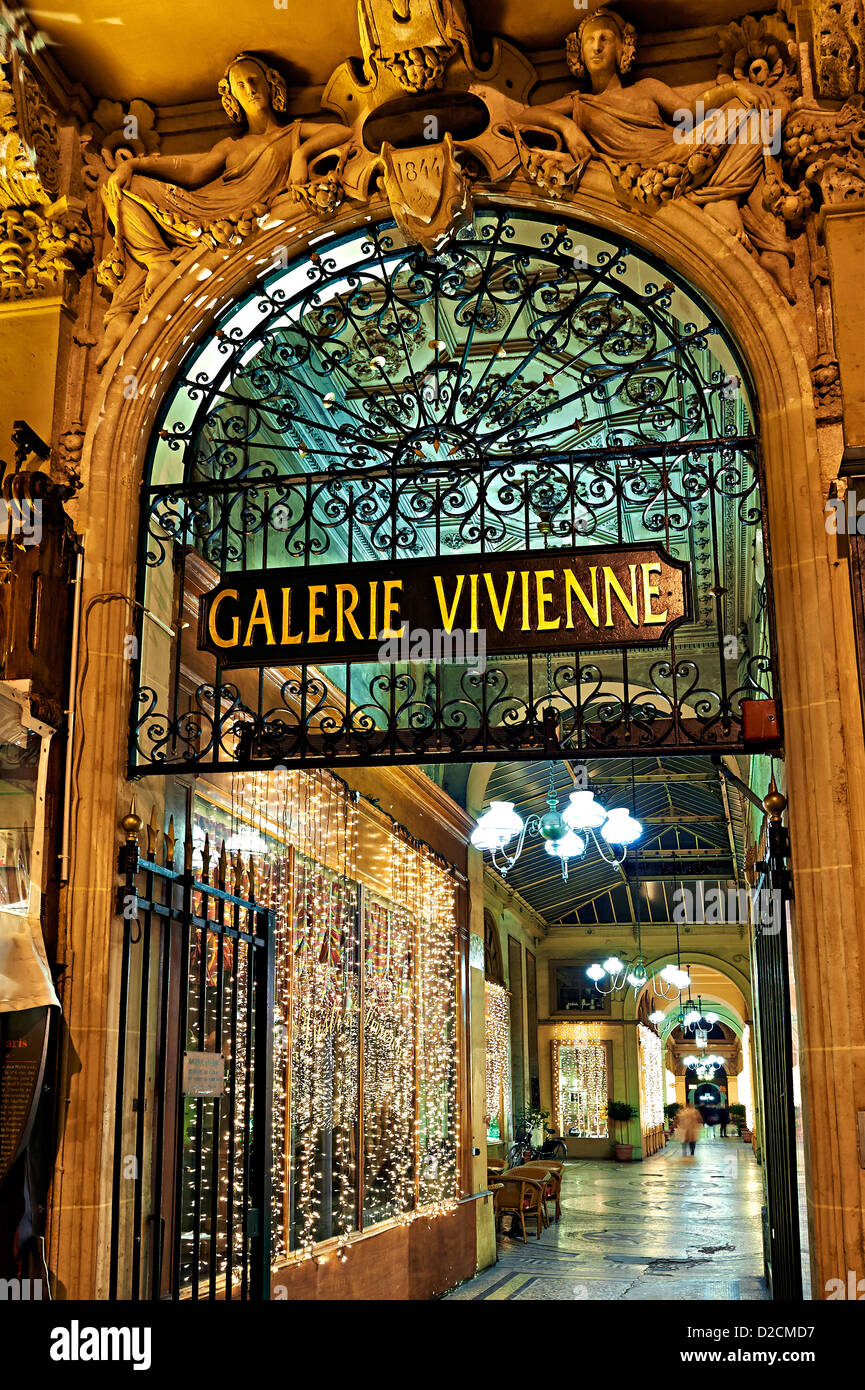 Galerie Vivienne, Paris France Stock Photo - Alamy