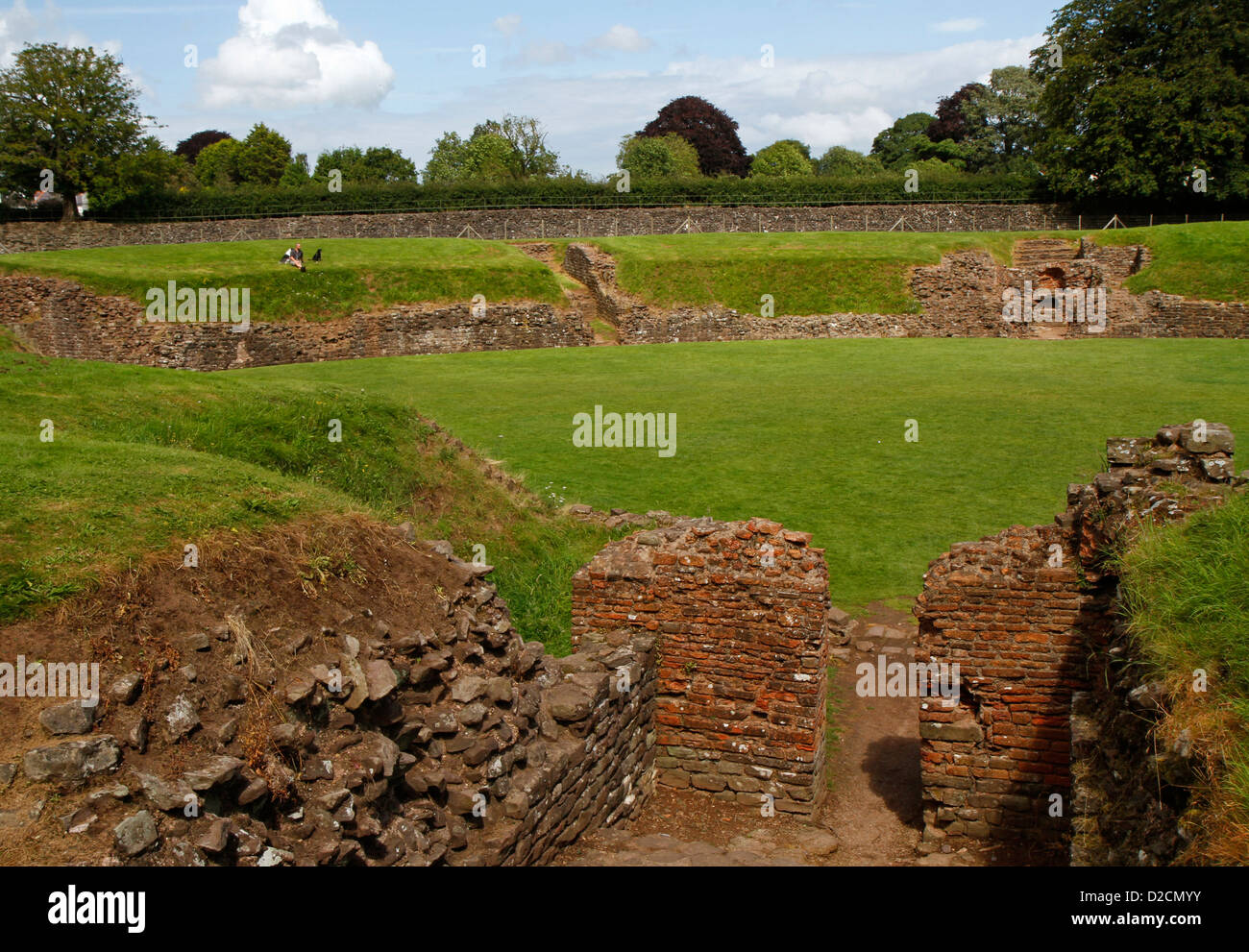 Caerleon roman amphitheatre ruins hi-res stock photography and images ...