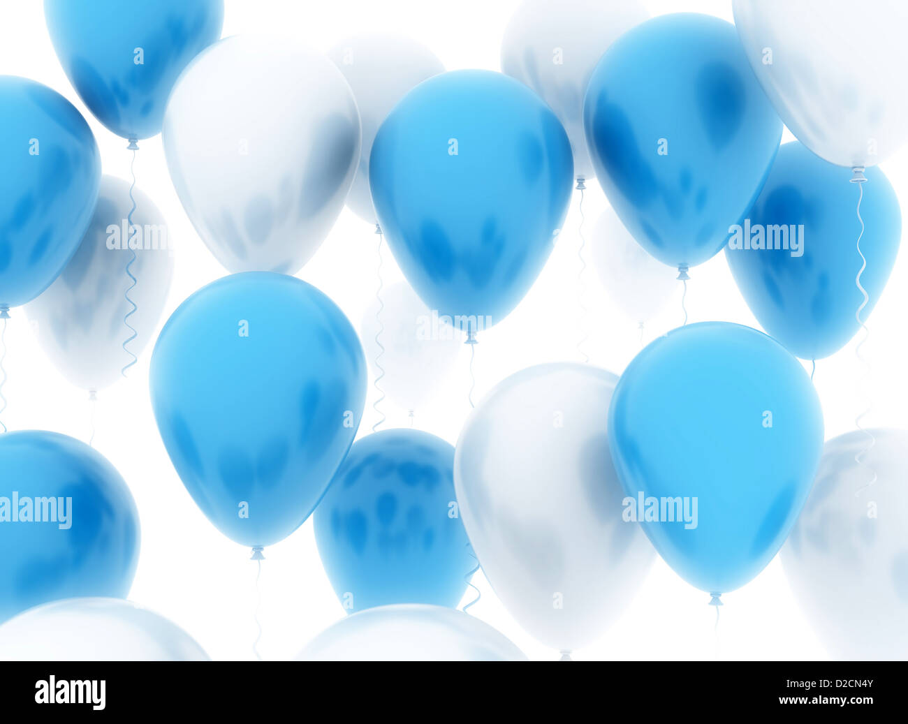 Celebration background blue balloons Stock Photo - Alamy