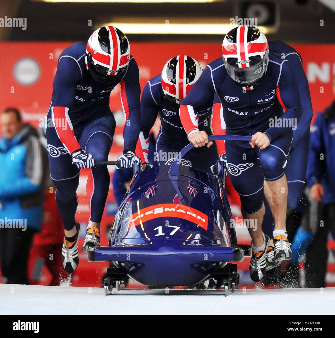 20.01.2013. Innsbruck, Austria. FIBT World Cup and European ...