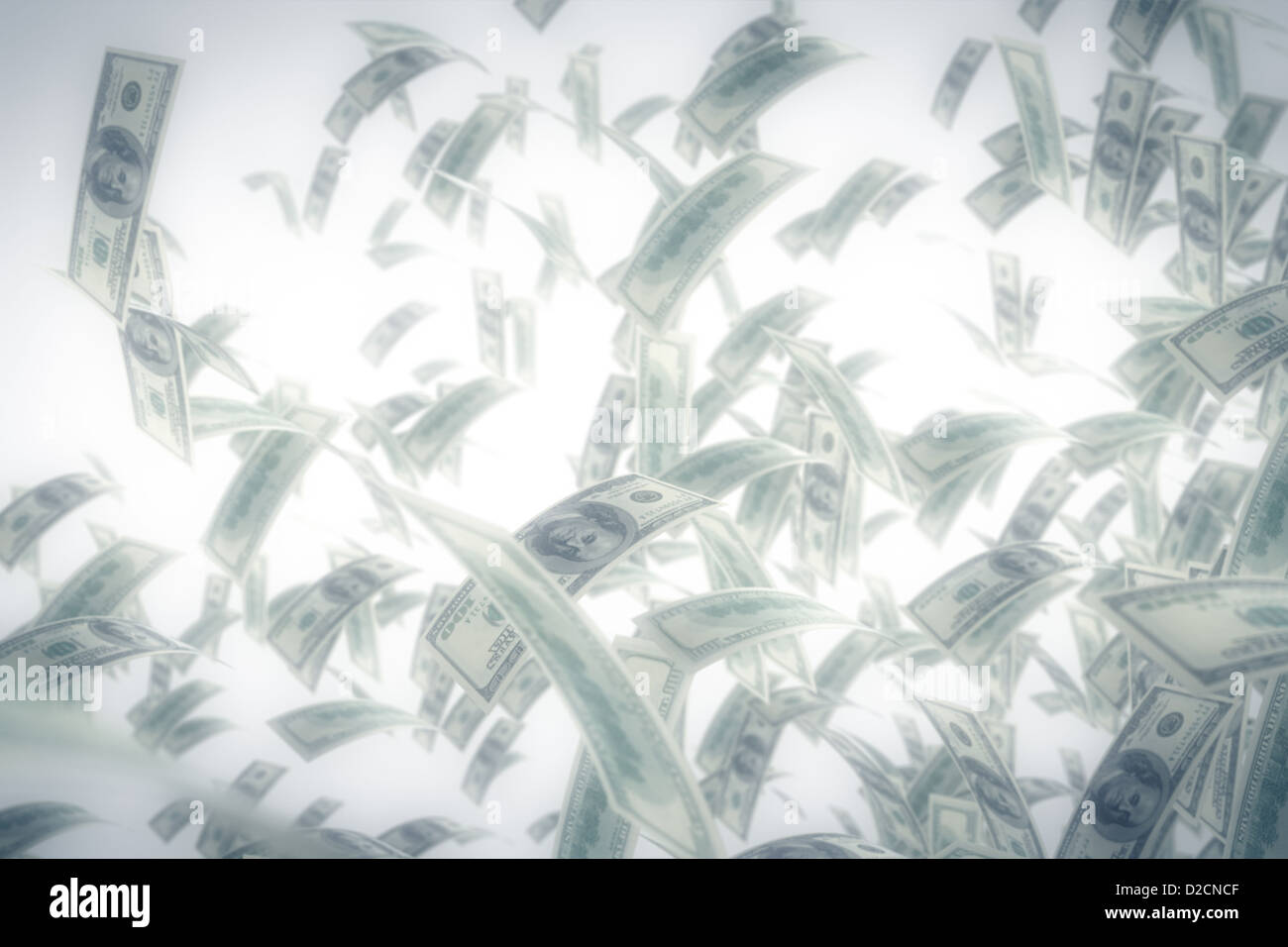 Flying money US dollars Stock Photo - Alamy