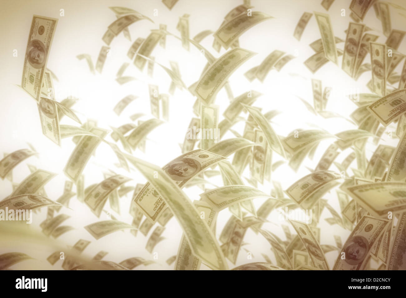 Flying money US dollars Stock Photo - Alamy