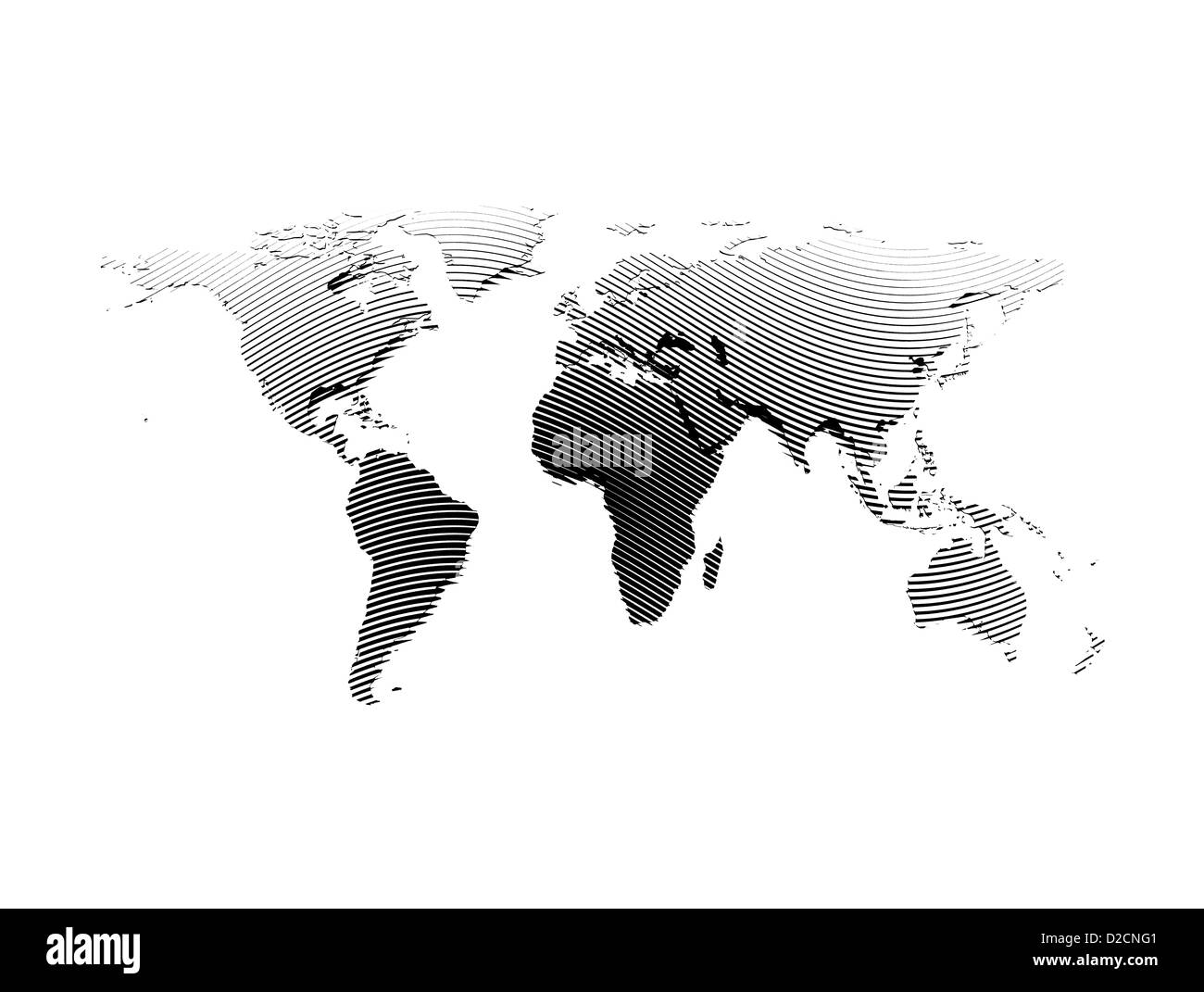 world map isolated on white Stock Photo - Alamy