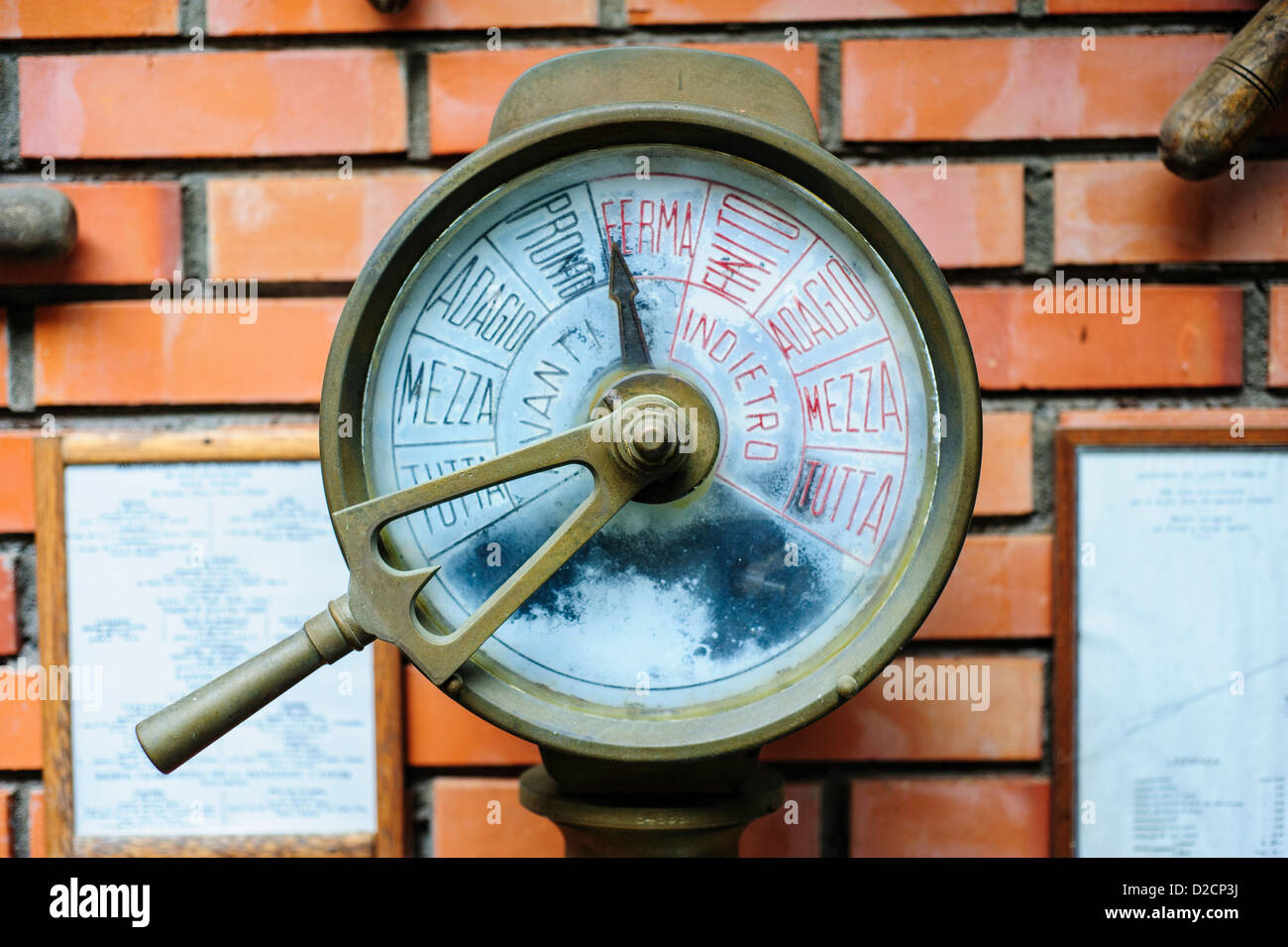 old control device of railway station Stock Photo - Alamy