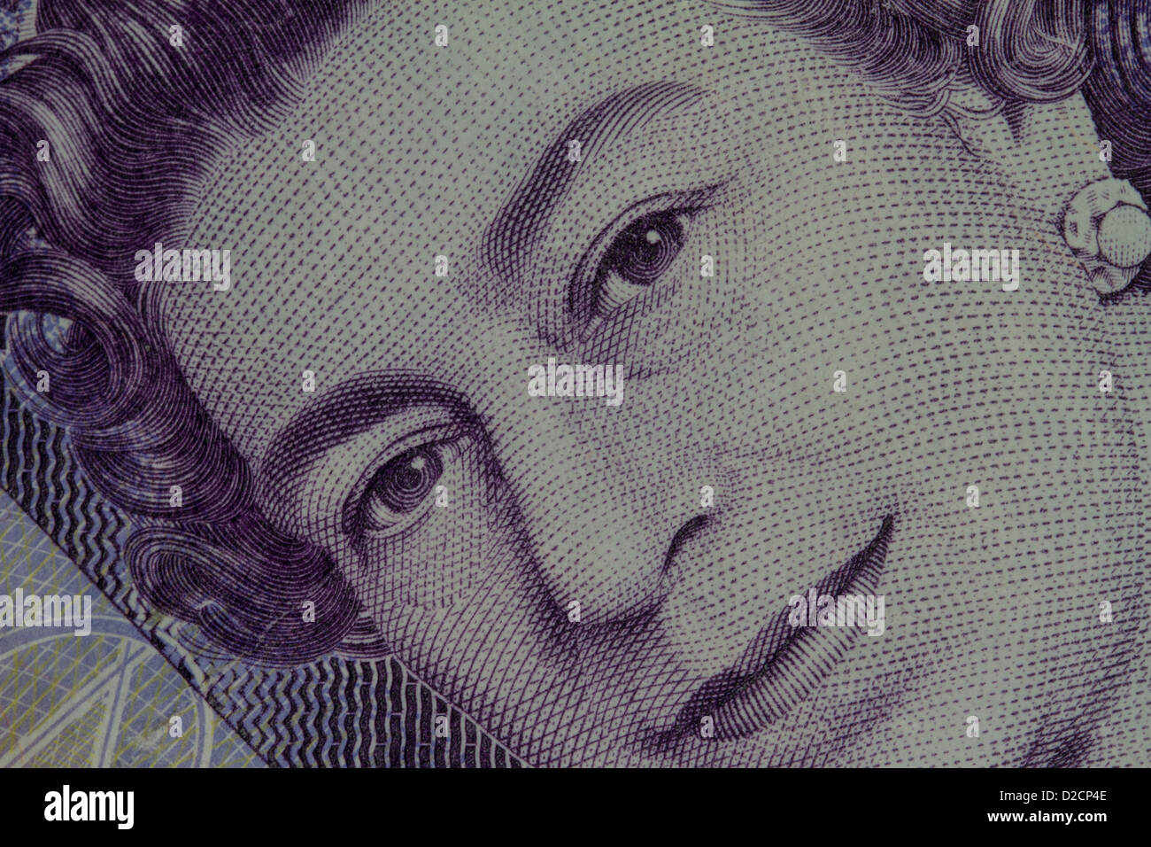 Close up of £20 note sterling Stock Photo - Alamy