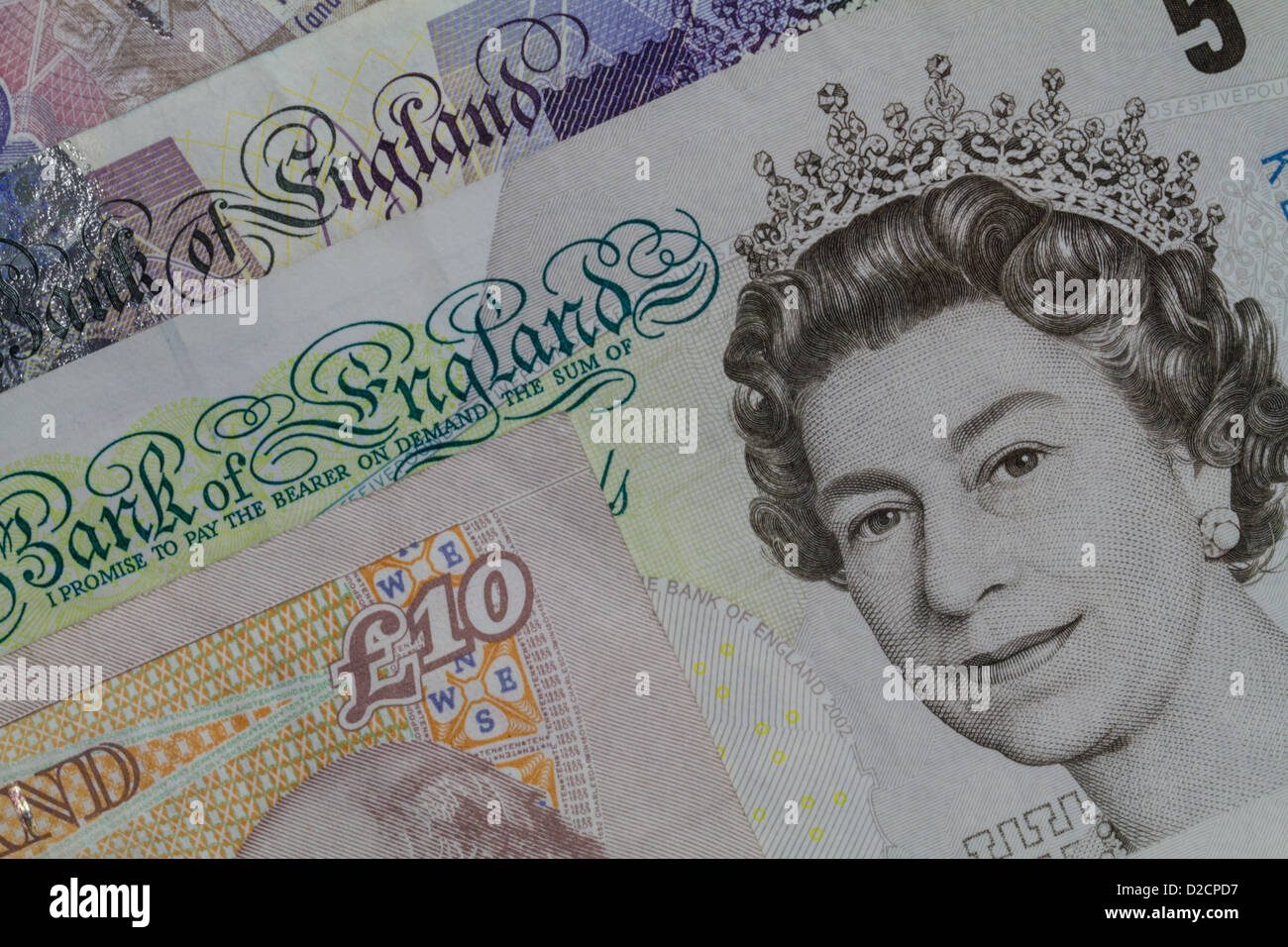 Close up of Bank Notes Sterling Stock Photo - Alamy
