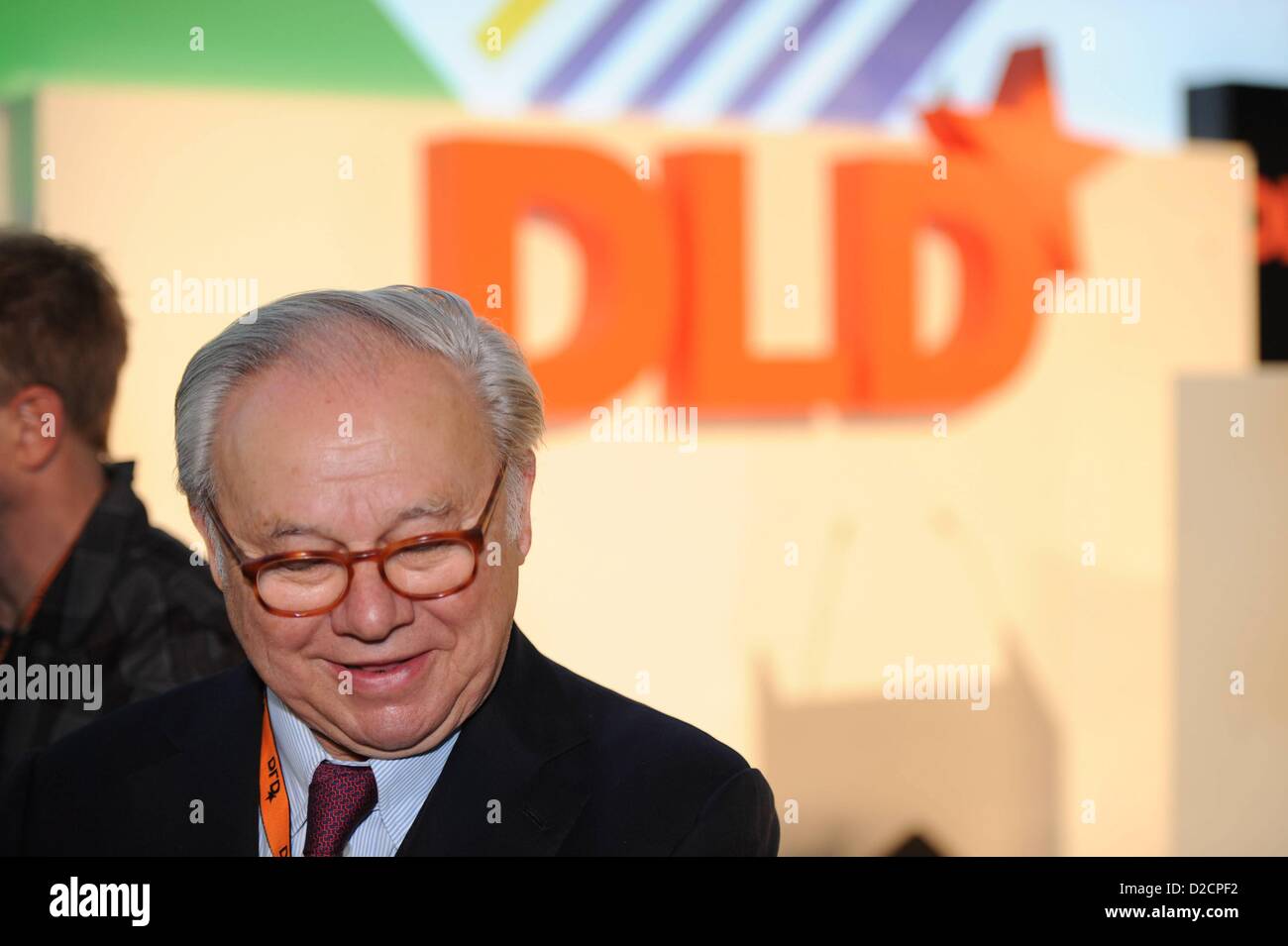 MUNICH/GERMANY - JANUARY 20: Dr. Hubert Burda laughs during the Digital ...