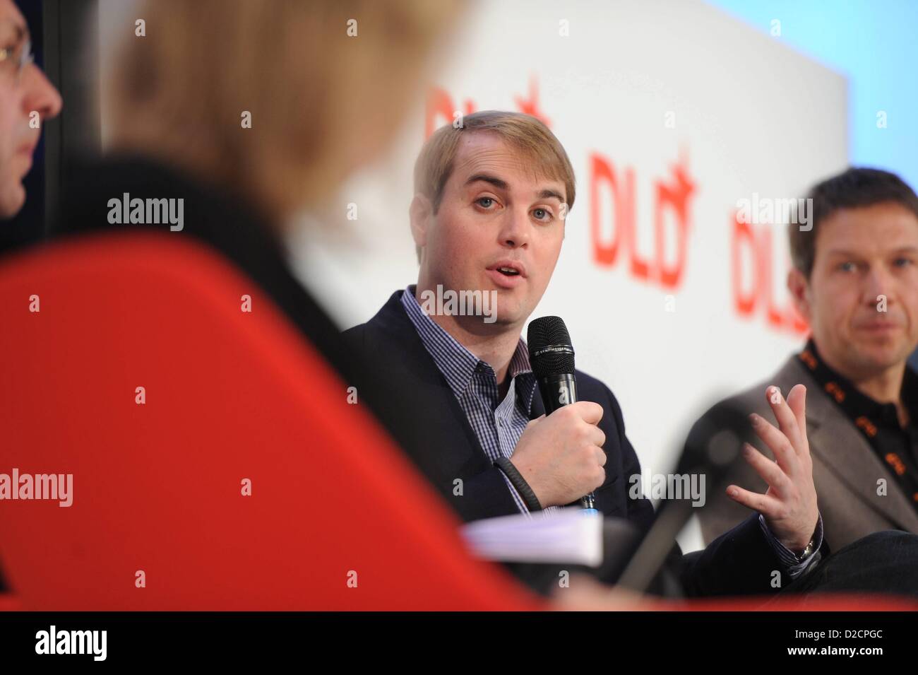 MUNICH/GERMANY - JANUARY 20: John Hering (Lookaout) gestures on the ...