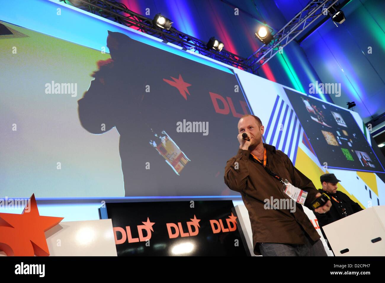 MUNICH/GERMANY - JANUARY 20: The musicians rap artists Baba Brinkman (l ...