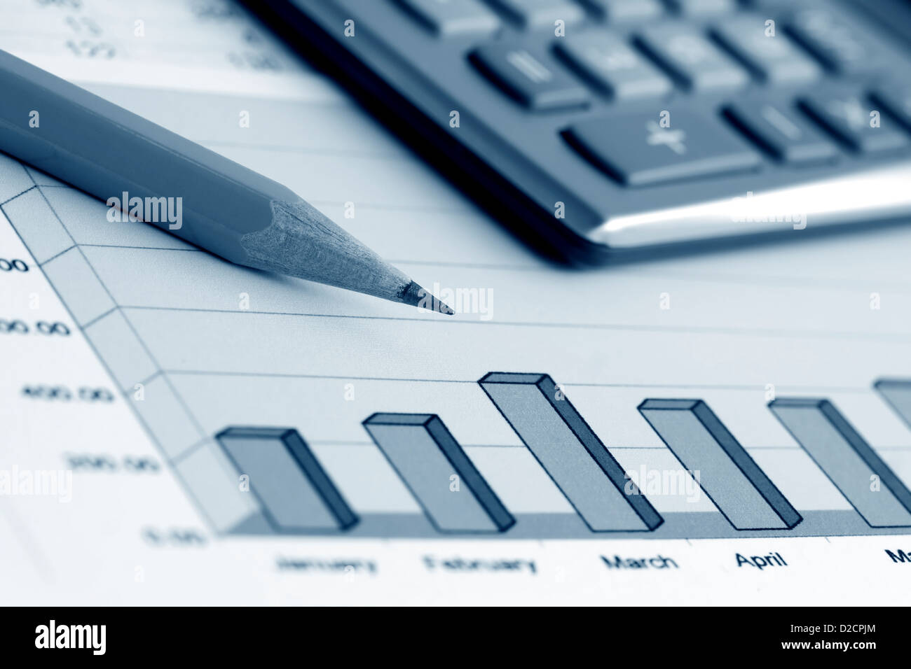 Financial graphs and charts analysis Stock Photo - Alamy