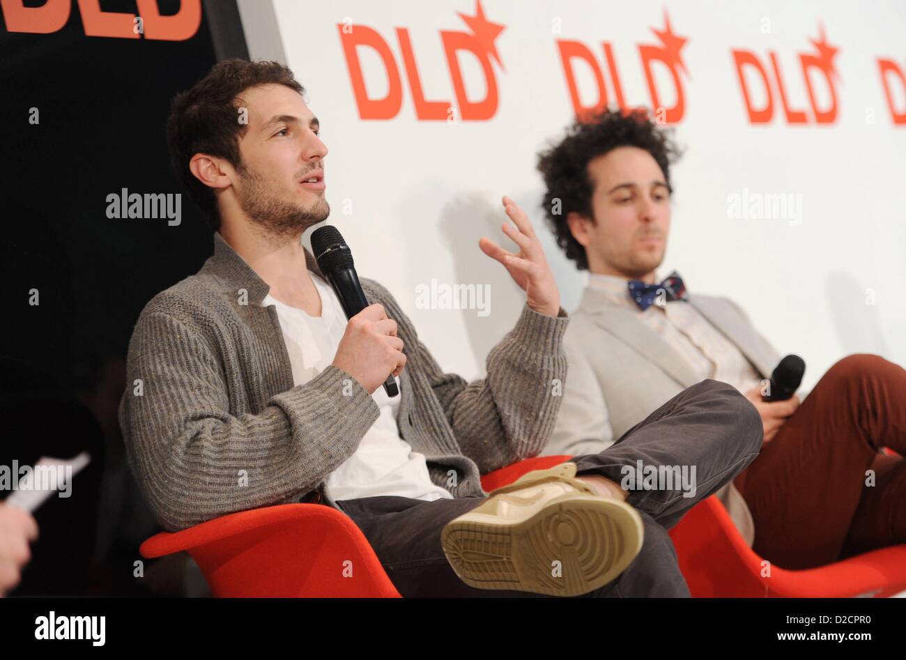 MUNICH/GERMANY - JANUARY 20: The Rap Genius founders Ilan Zechory and ...
