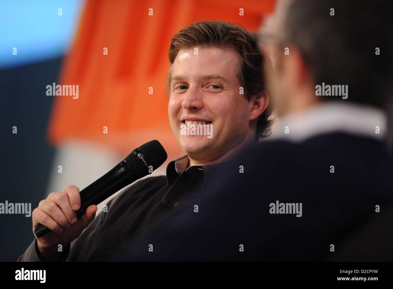 MUNICH/GERMANY - JANUARY 20: Alec Ross (US State Departement) laughs on ...