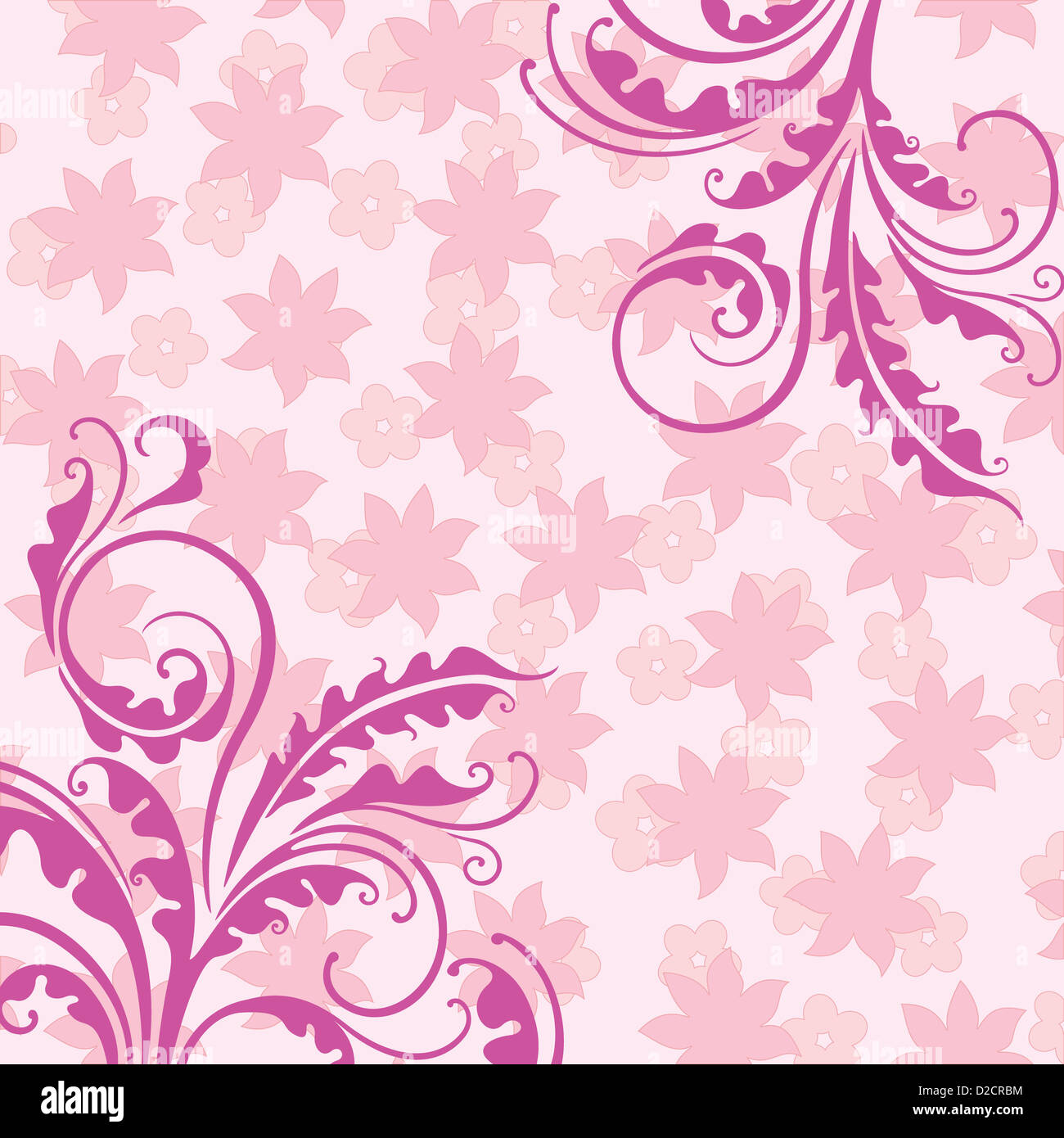 Decorative pink floral background Stock Photo - Alamy