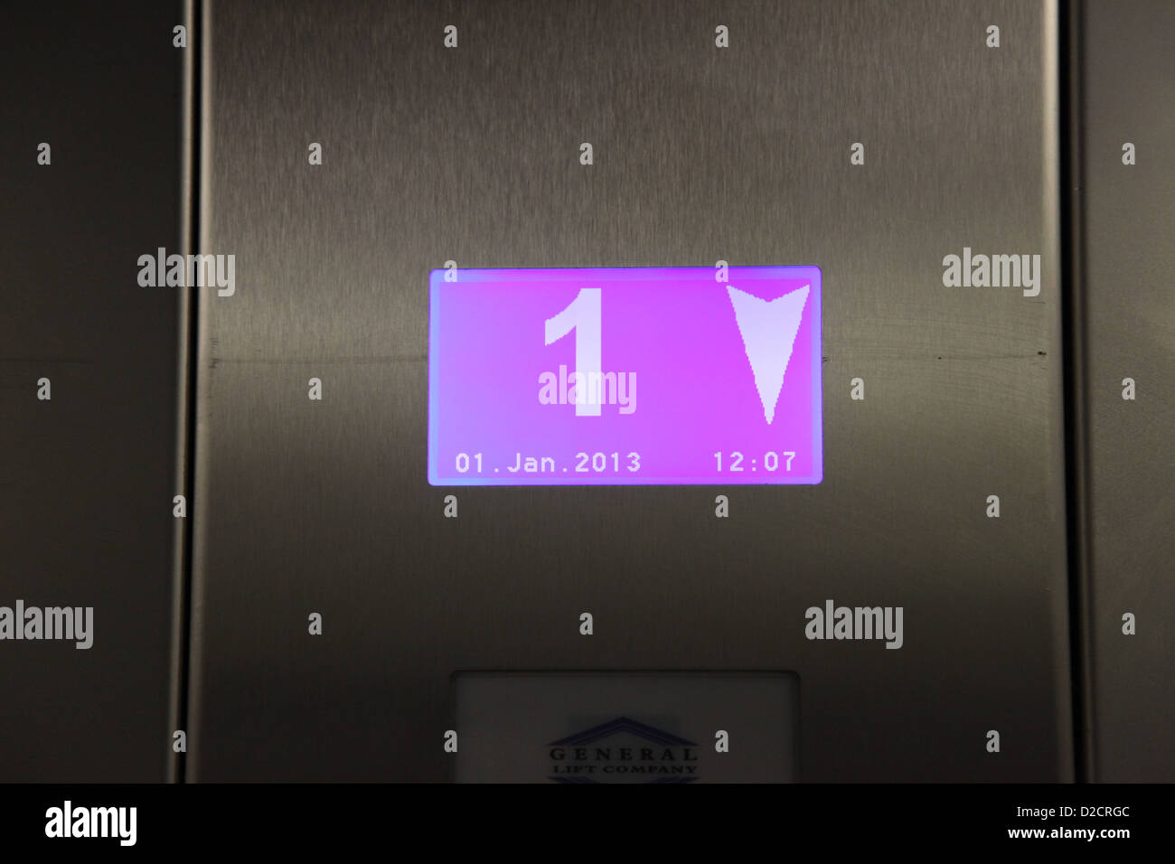 Down arrow lift hi-res stock photography and images - Alamy