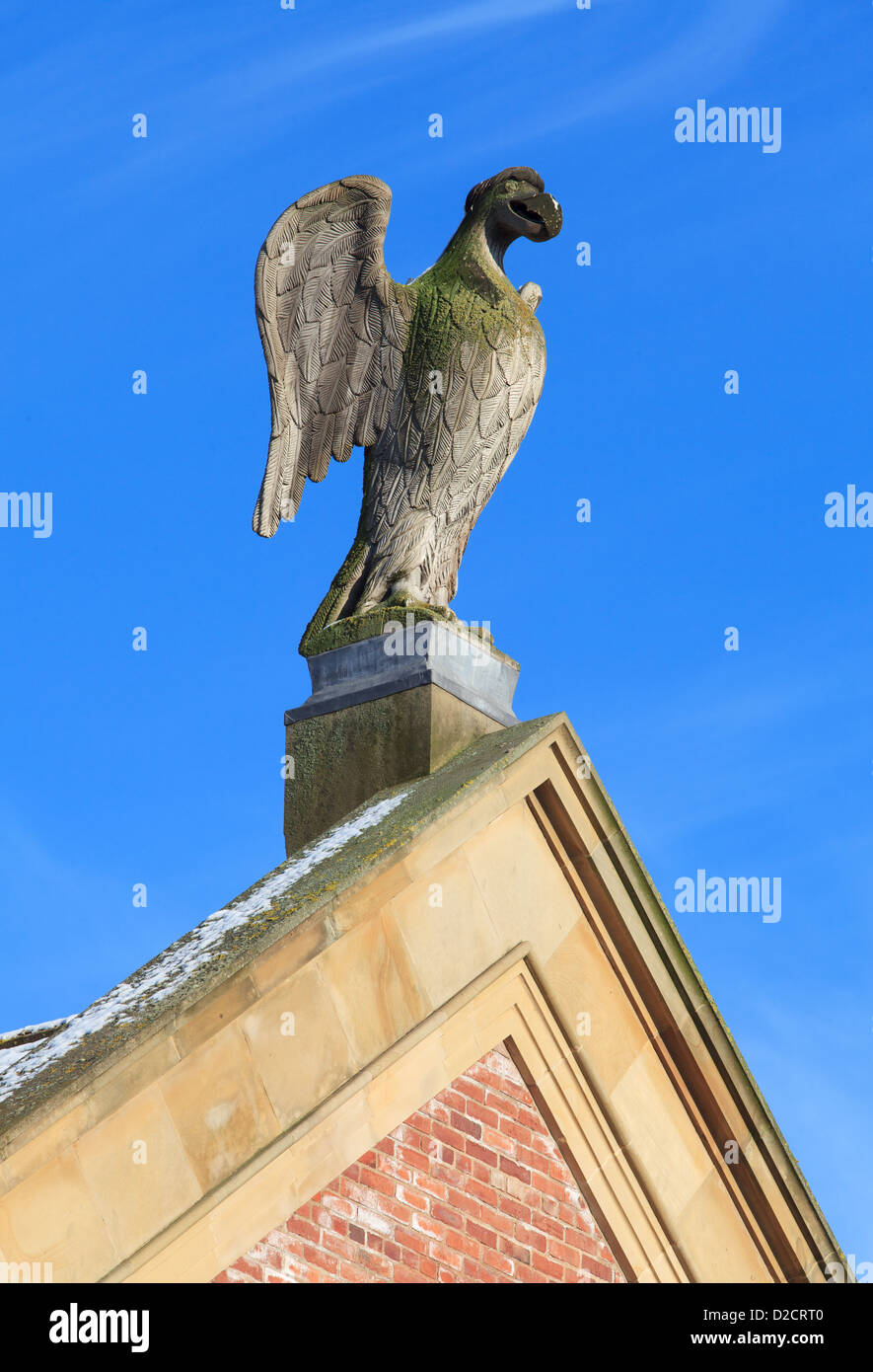 Eagle sculpture on Eagle building Sunderland north east England UK ...