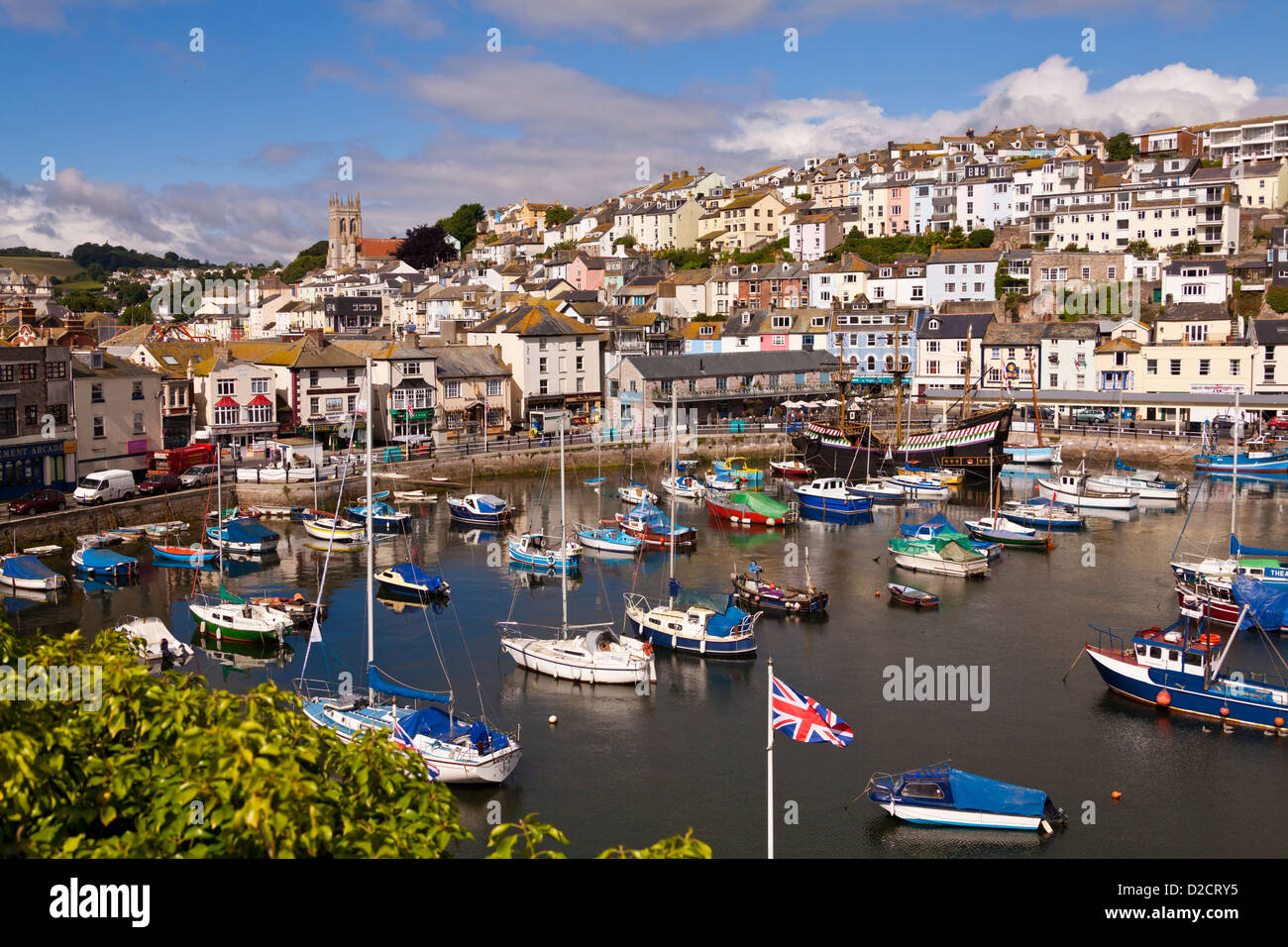 Brixham harbour , Devon, England Stock Photo - Alamy