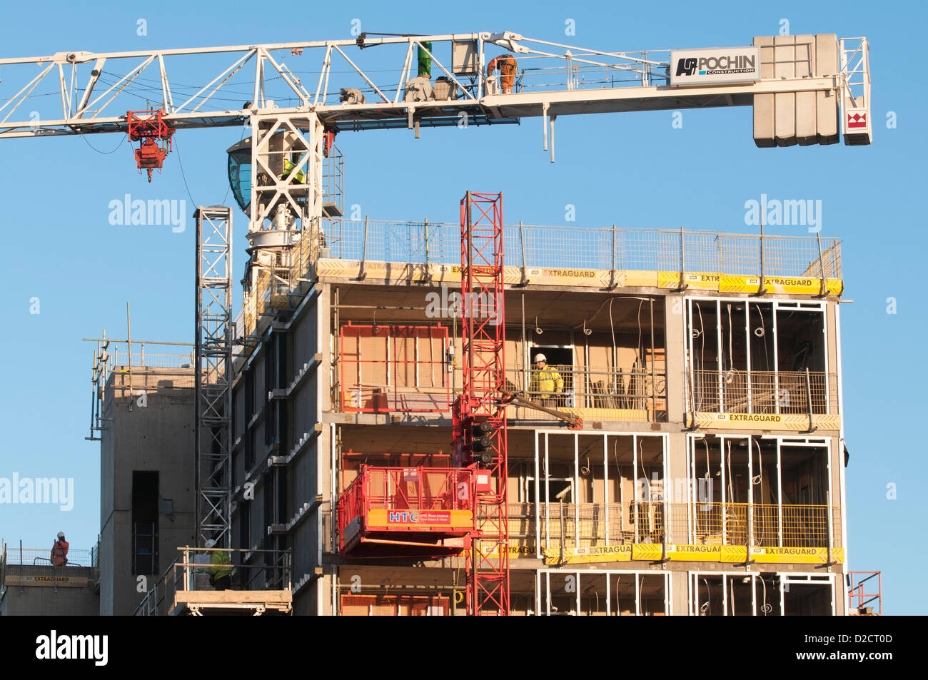 Construction Site in Edinburgh, Scotland Picture by Alex Hewitt Stock ...