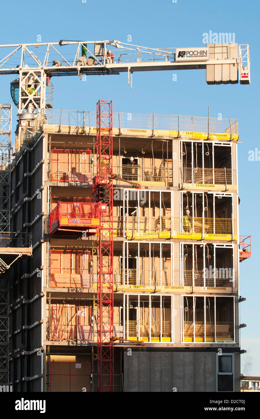 Construction Site in Edinburgh, Scotland Picture by Alex Hewitt Stock ...